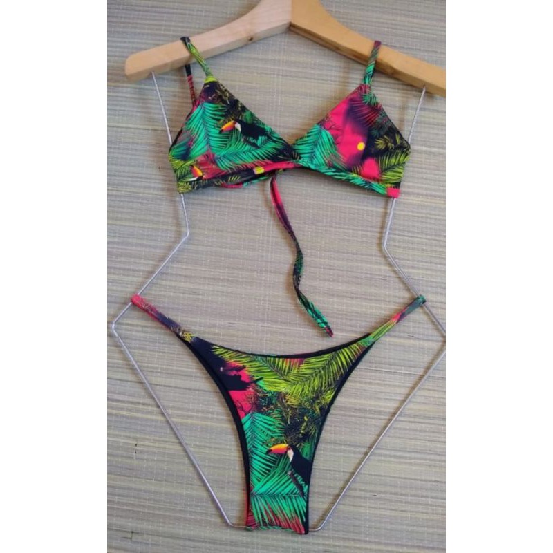 Biquini Top Fixo Calcinha Marquinha Shopee Brasil