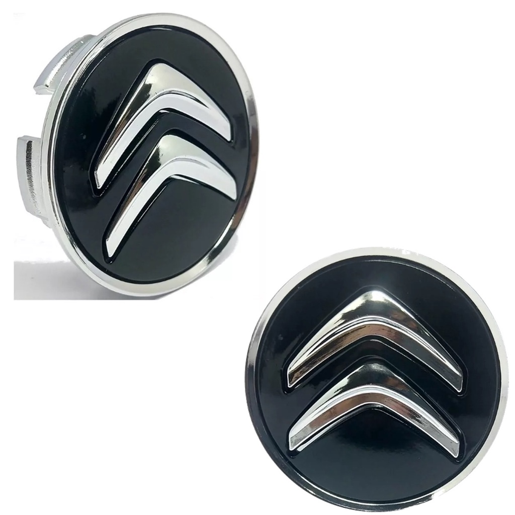 Calotinha Tampa CUBO DE RODA Roda Citroen 58mm C3 C4 C5 Ds3 Ds4 Preto ...