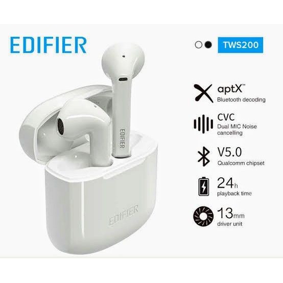 Fone De Ouvido EDIFIER TWS 200 Bluetooth 5.0 | Shopee Brasil
