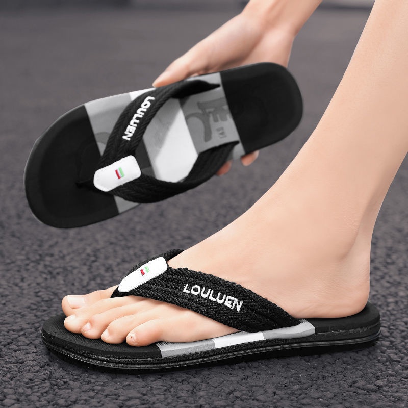 Chinelos Homens Verão Verão Verão Verão Exterior Vestir Sandálias ...