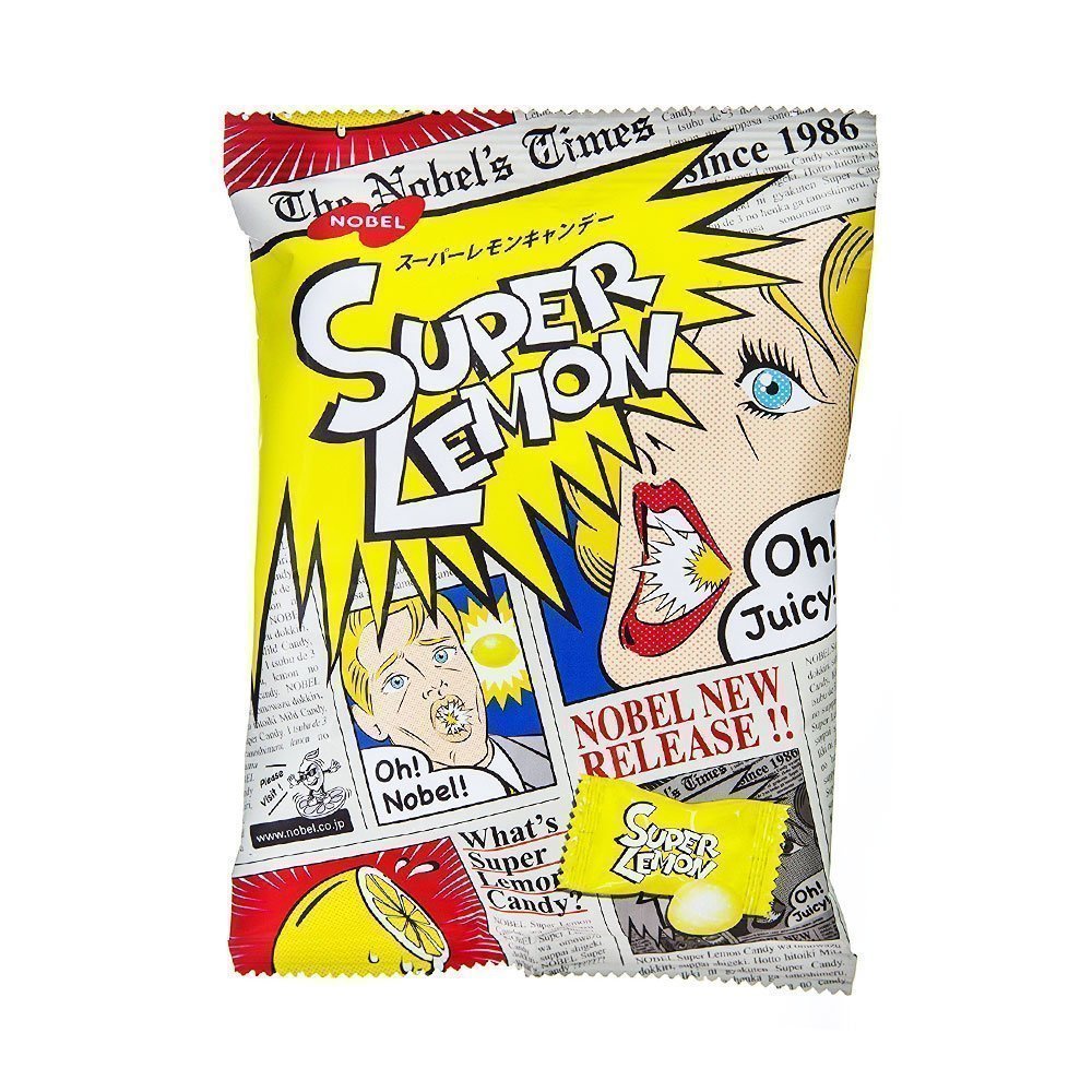Bala Japonesa Limão Super Lemon Importada Mais Azeda do Mundo Nobel 83g ...