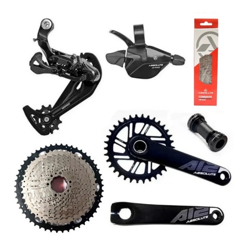 Kit Grupo 12v Transmissão Completo Absolute Prime C/k7 11x50 | Shopee ...