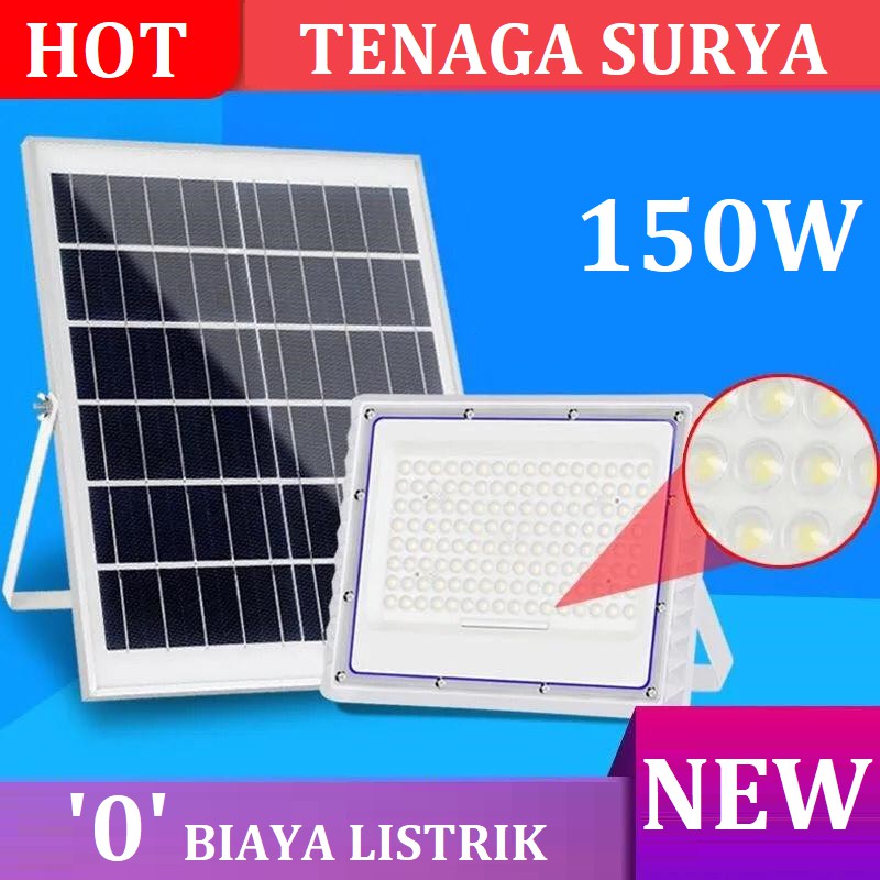 SURYA Holofote SOLAR LED Sol-Painel 60W 100W 150W CELL | Shopee Brasil
