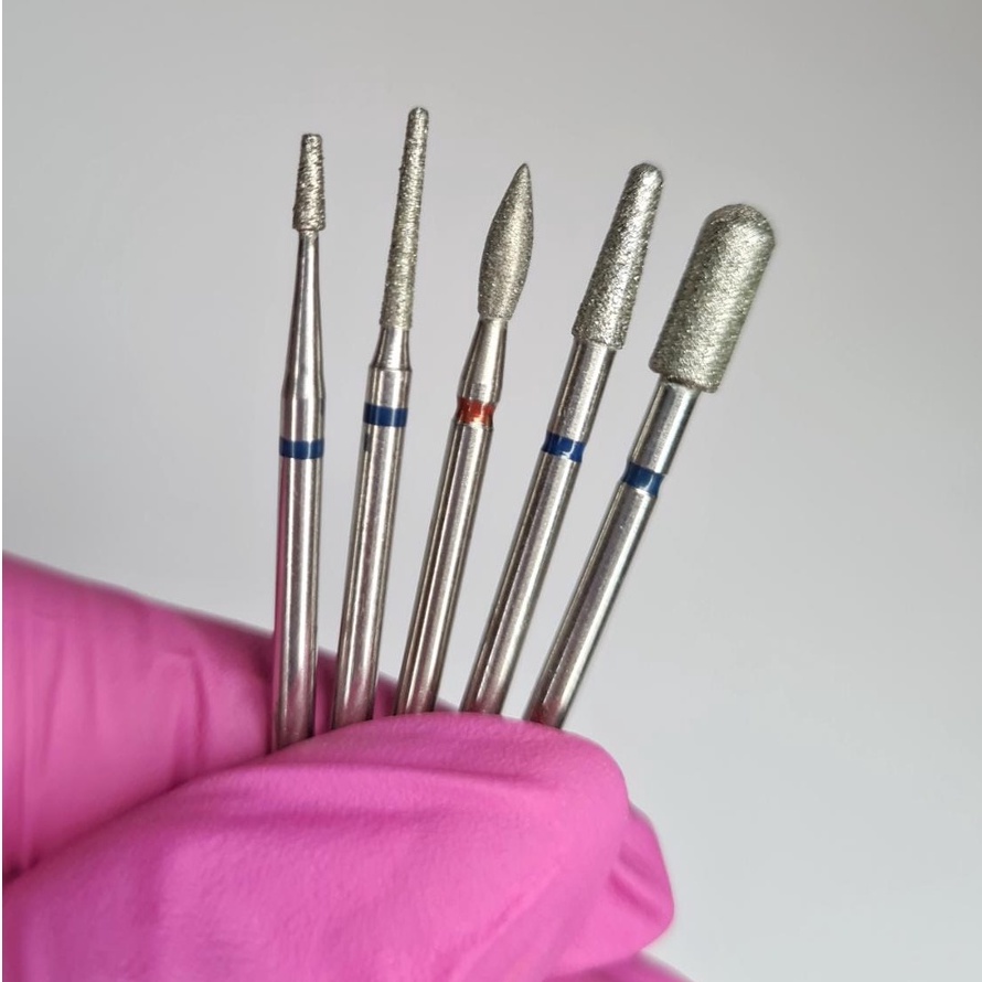 Kit 5 Brocas Diamantadas Para Alongamento De Unhas/manicure | Shopee Brasil