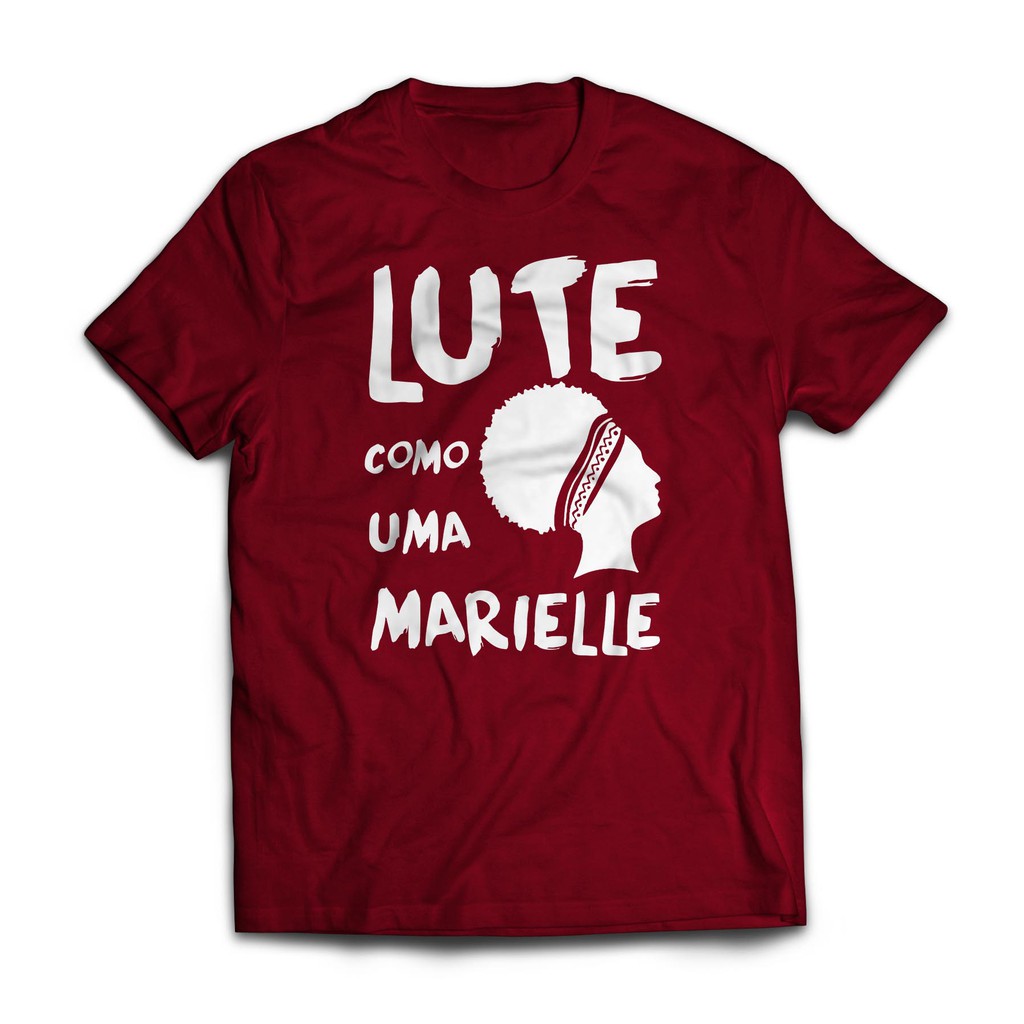Camiseta Baby Look Lute como uma Marielle | Shopee Brasil
