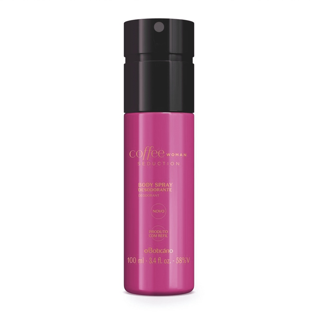 Desodorante Body Spray Coffee Woman Seduction 100ml | Shopee Brasil