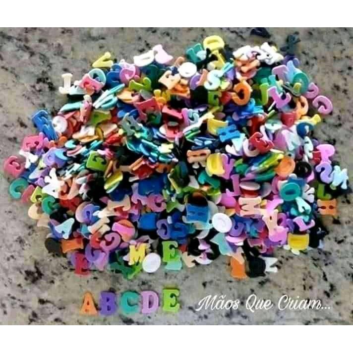 Alfabeto - 2cm (130 letras) | Shopee Brasil
