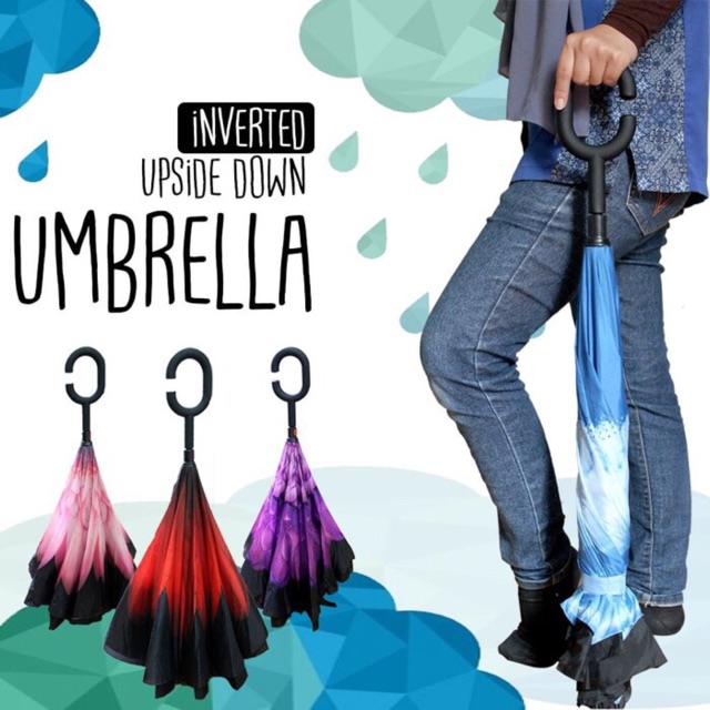 Guarda-Chuva Mitsuyama karzbrella Upside Down | Shopee Brasil