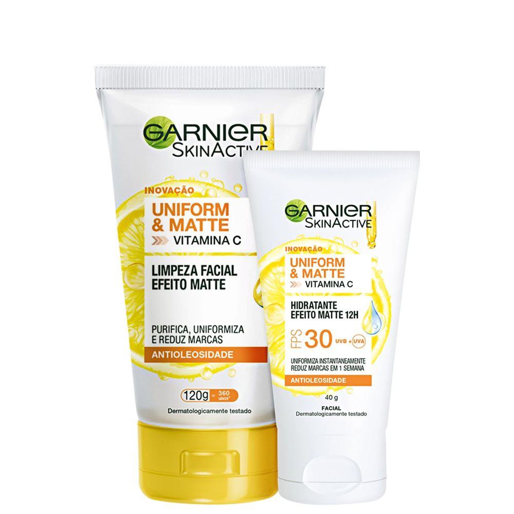 Kit Garnier Skinactive Limpeza Facial 120g + Protetor Solar fps 30 ...