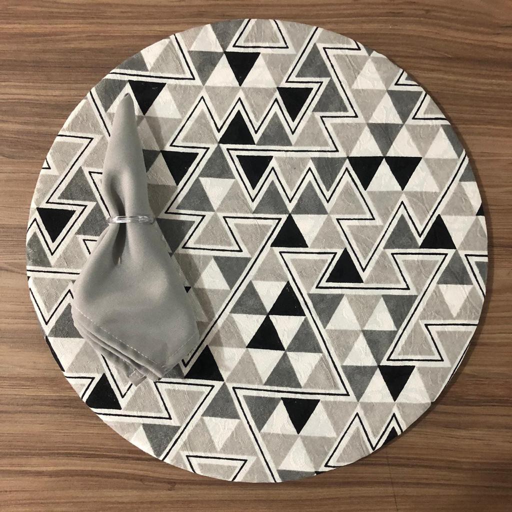 Capa De Sousplat Estampado 35cm Várias Cores Jacquard - Sousplat ...