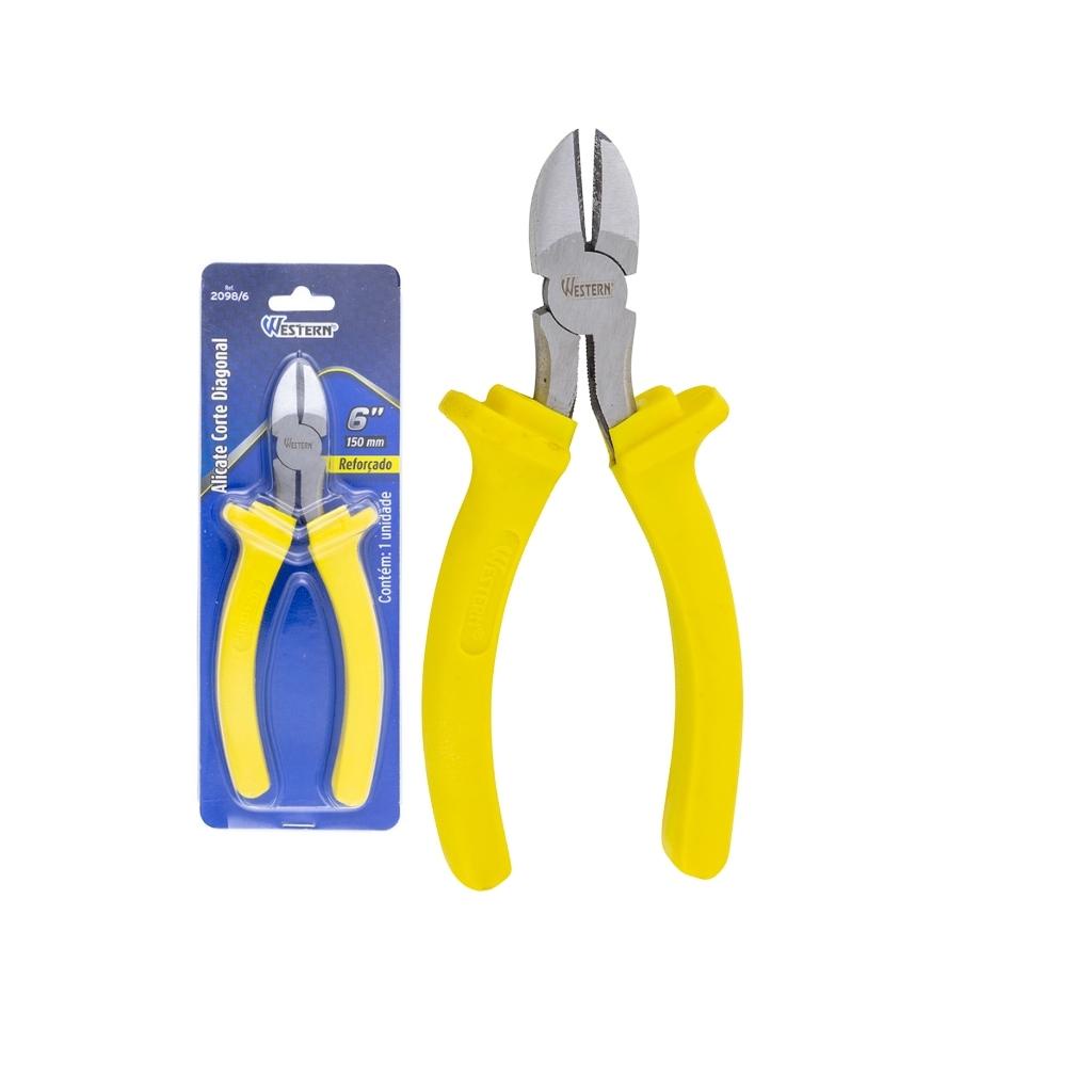 Alicate De Corte Diagonal 6 Polegadas Western | Shopee Brasil
