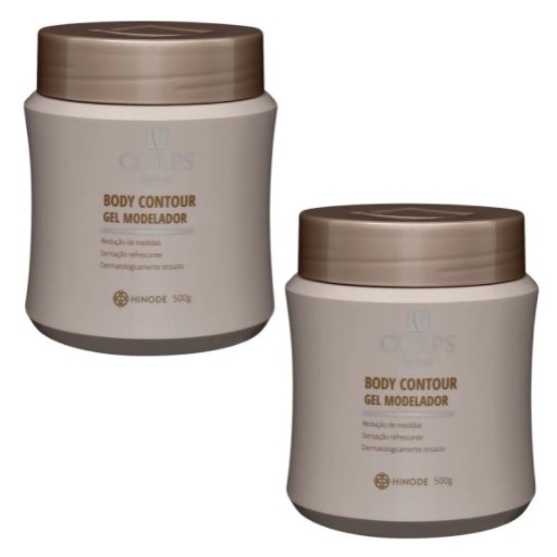 2 Gel Modelador Corps Hinode Body Contour Redutor de Medidas 500g ...
