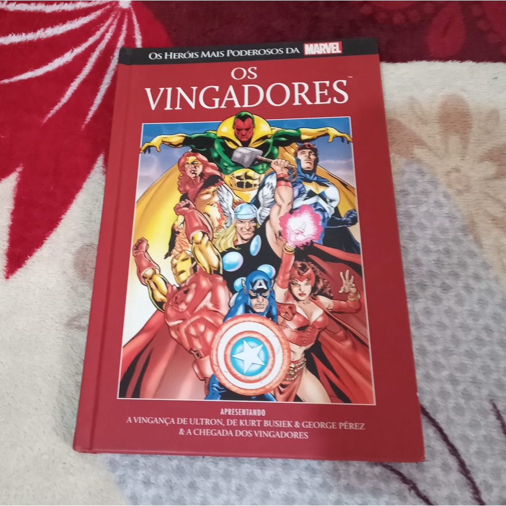 HQ Salvat Vermelha volume 1 Heróis mais poderosos da marvel - os vingadores | Shopee Brasil