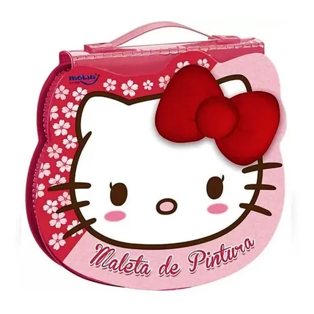 Maleta Pintura Hello Kitty 70 Itens - Molin - Canetinha Infantil | Shopee Brasil
