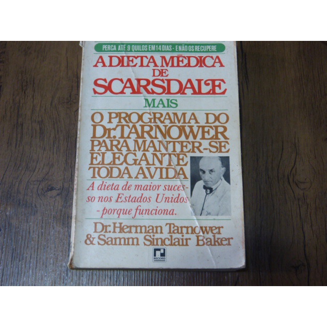 A Dieta Medica de Scarsdale Herman Tarnower | Shopee Brasil