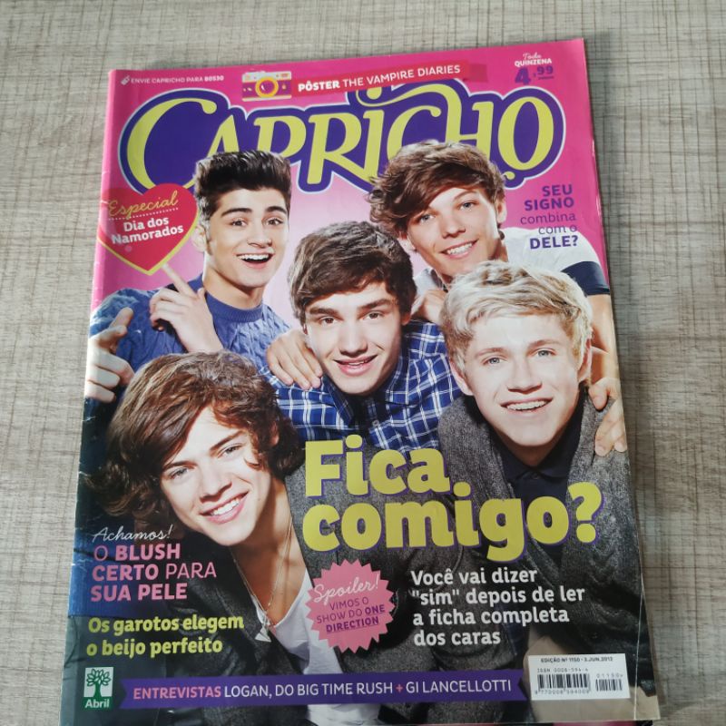 Revista Capricho One Direction 1D | Shopee Brasil
