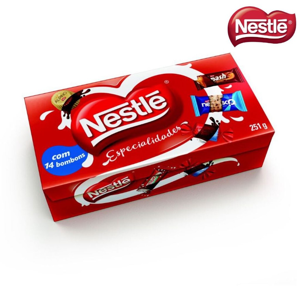 Caixa De Bombom Barras Nestlé Especialidades 251g | Shopee Brasil