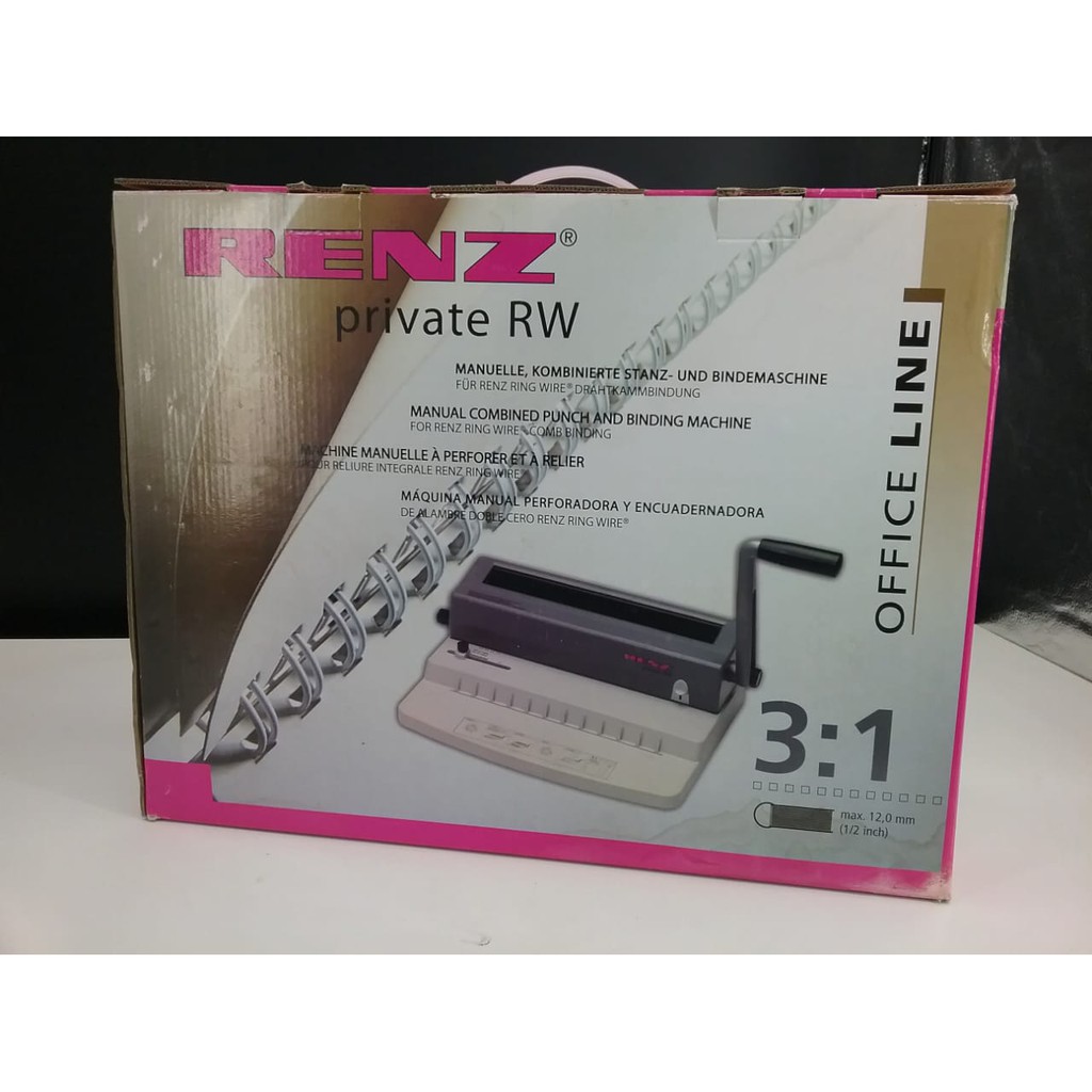 Encadernadora RENZ Private RW Passo 3:1 - Perfuradora e Fechadora ...