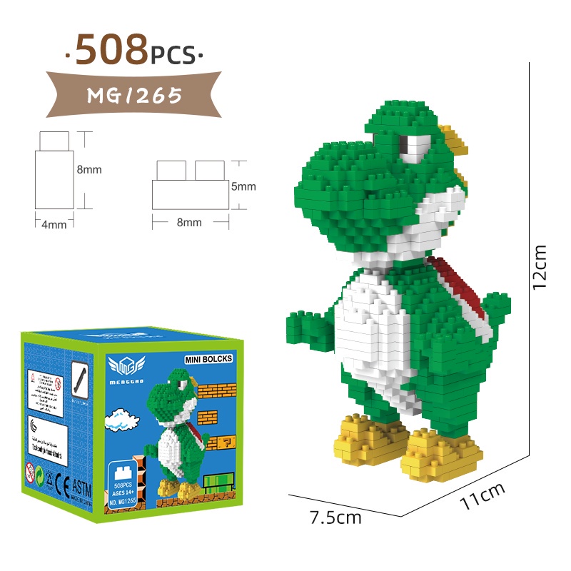 Blocos Da Sorte Lego Super Mario Bros De Construção Nano Bloco ...