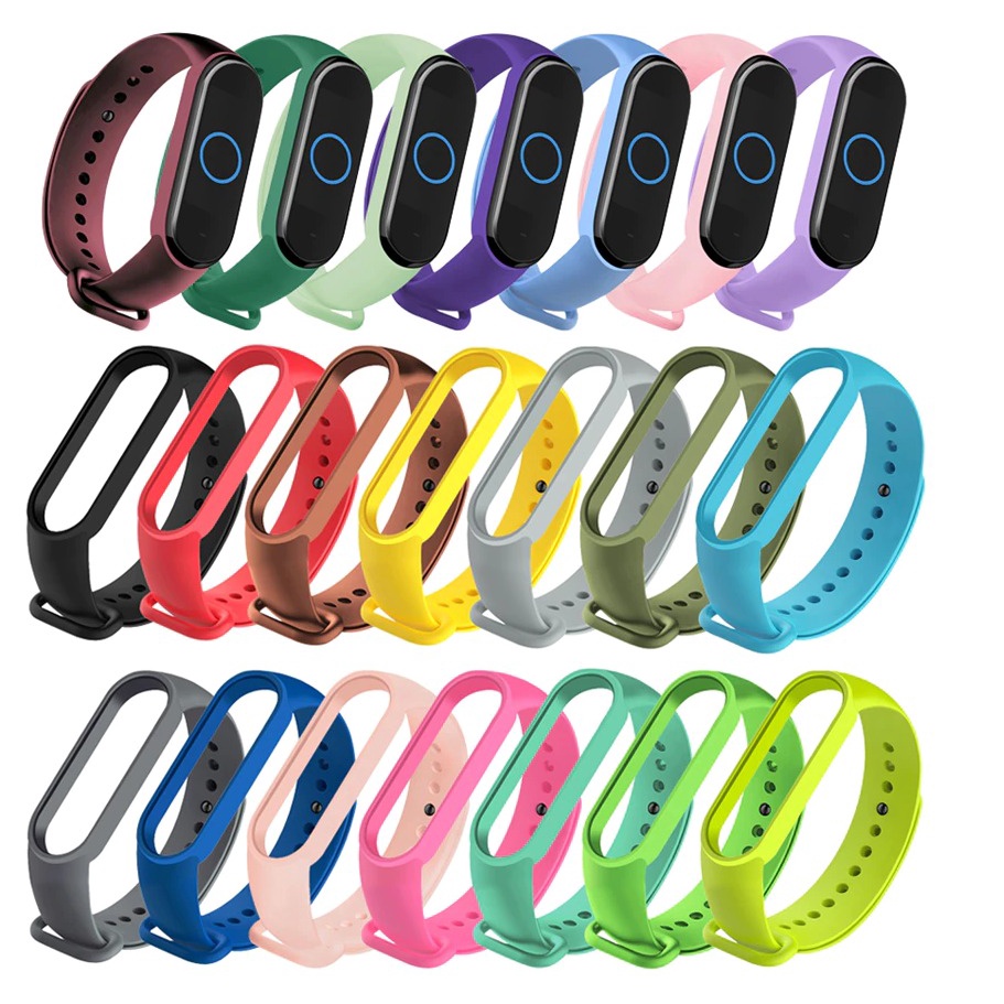 Kit 3 Pulseiras de Silicone Para Xiaomi Mi Band 5/6 E Amazfit Band5 Masculino E Feminino ...