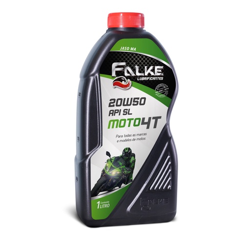 Oleo De Motor Falke Moto 4t Api Sl Sae 20w50 | Shopee Brasil