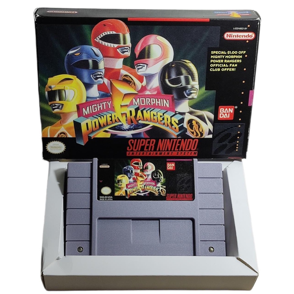 Power Rangers Mighty Morphin Super Nintendo Snes | Shopee Brasil
