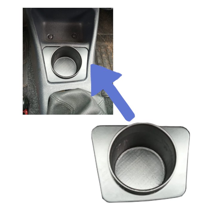 Porta copo para fiat palio Substitui o porta moedas original (Impressão ...