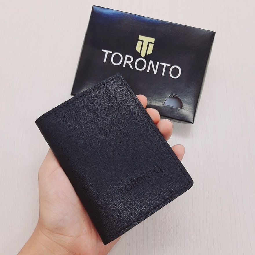 Carteira Slim Masculina Feminina Original Torontos Lisa Couro Legitimo ...