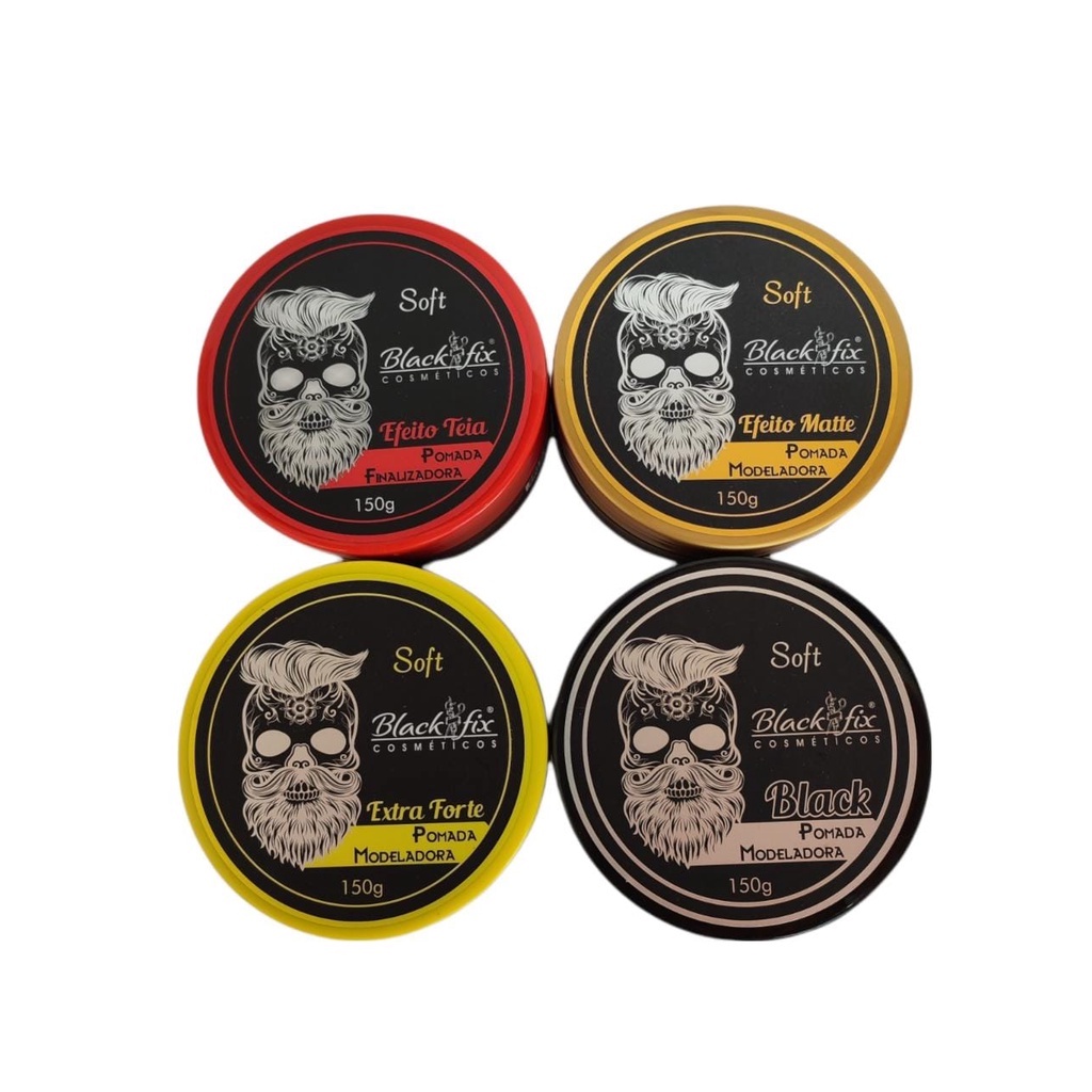 Pomada Modeladora Black Fix Soft Para Cabelo 130g | Shopee Brasil