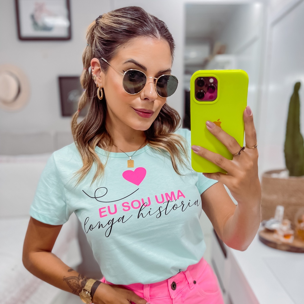 T-Shirt Feminina Baby Look Camiseta Baby Look Blusa | Shopee Brasil