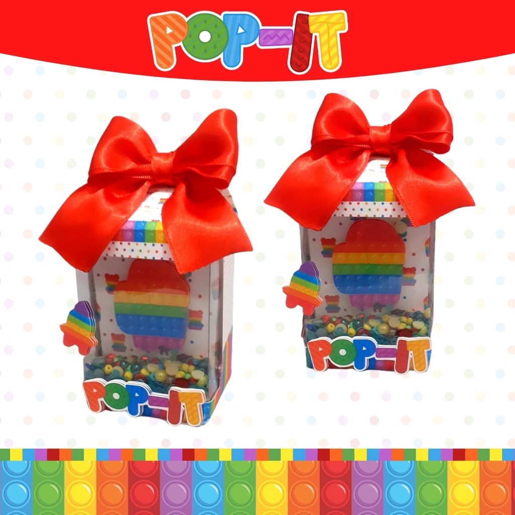 Caixinha para festa infantil pop it | Shopee Brasil