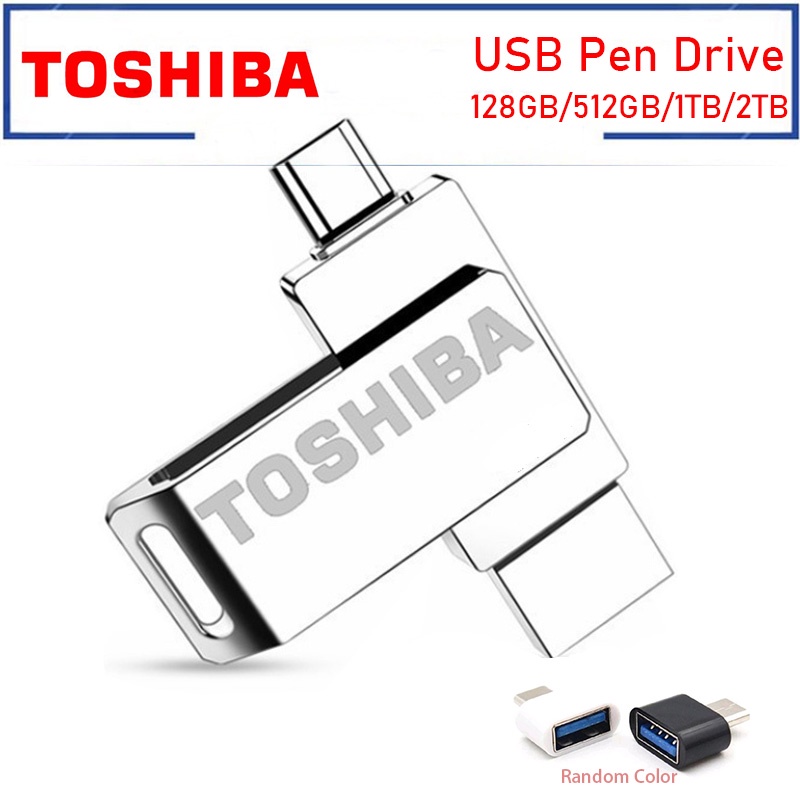 Toshiba USB Pen Drive 2 Em 1 OTG 128GB 512GB 1 2TB Tb Premium Dual ...