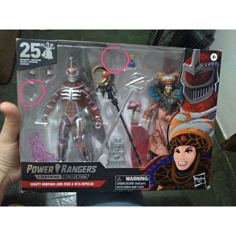 Pack Lord Zedd e Rita Repulsa Mighty Morphin Power Rangers Hasbro ...