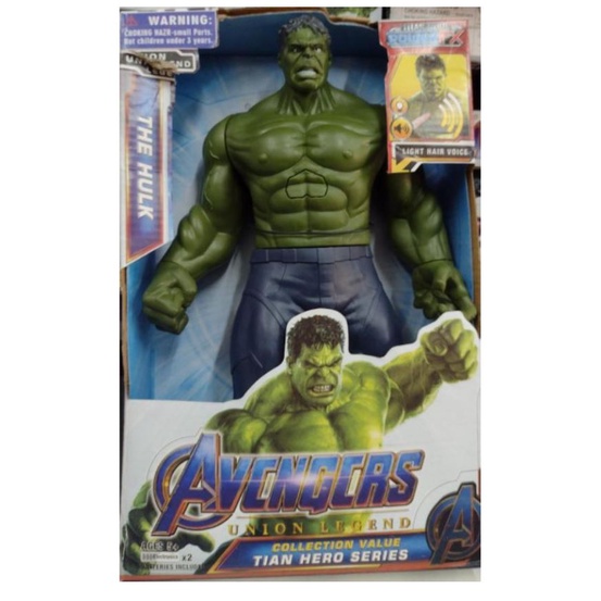 Boneco Hulk 30cm Avengers Heroes Articulado Super Huck | Shopee Brasil
