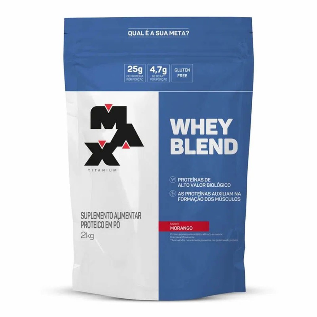 Whey Blend 2Kg Refil - Max Titanium | Shopee Brasil