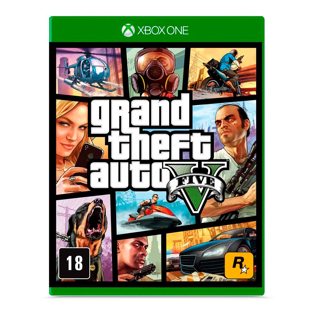 Jogo Grand Theft Auto 5 - GTA V - Usado - Xbox One - Mídia Física ...