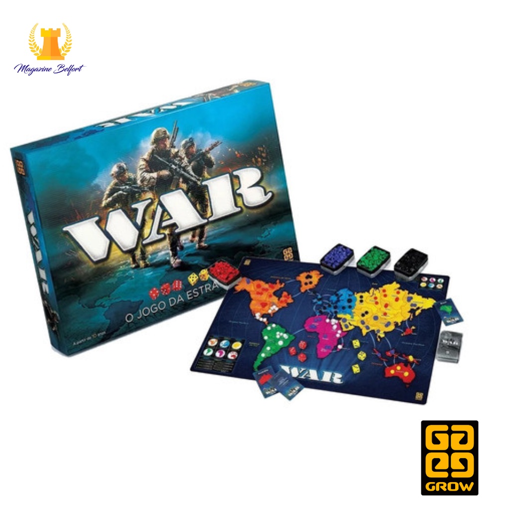 Jogo de Tabuleiro War Grow | Shopee Brasil