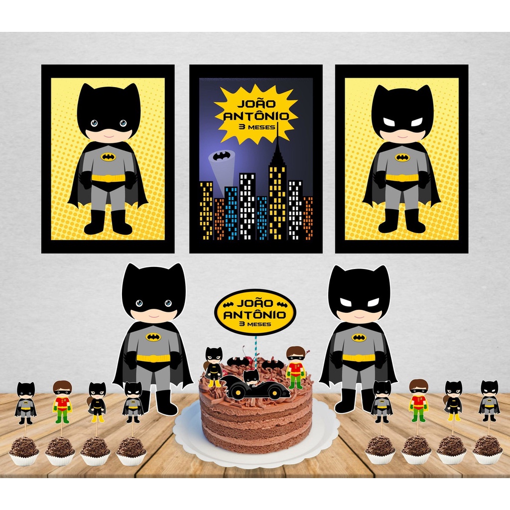 Kit Festa Batman Baby Cute | Shopee Brasil