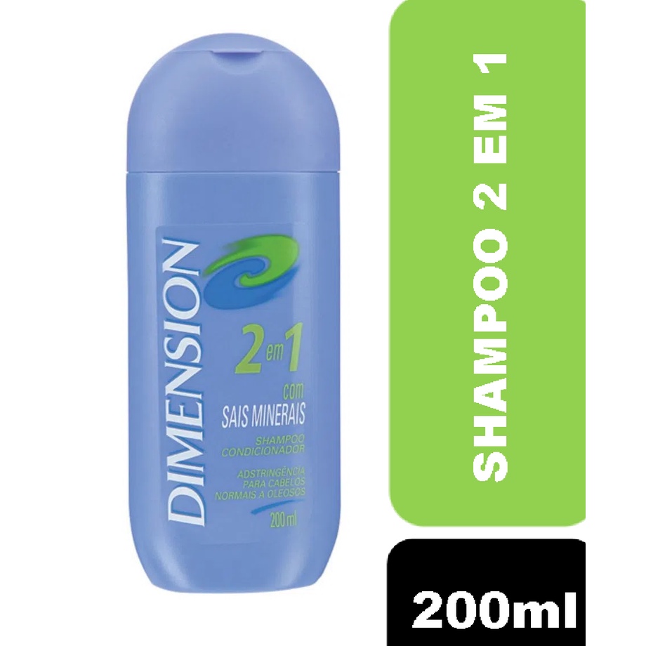 Shampoo Dimension 2 Em 1 Cabelos Oleosos 200ml | Shopee Brasil