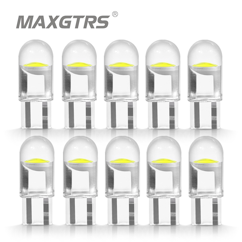 MAXGTRS Auto T10 W5W 194 168 LED Branco Frio COB Sílica Carro Super ...