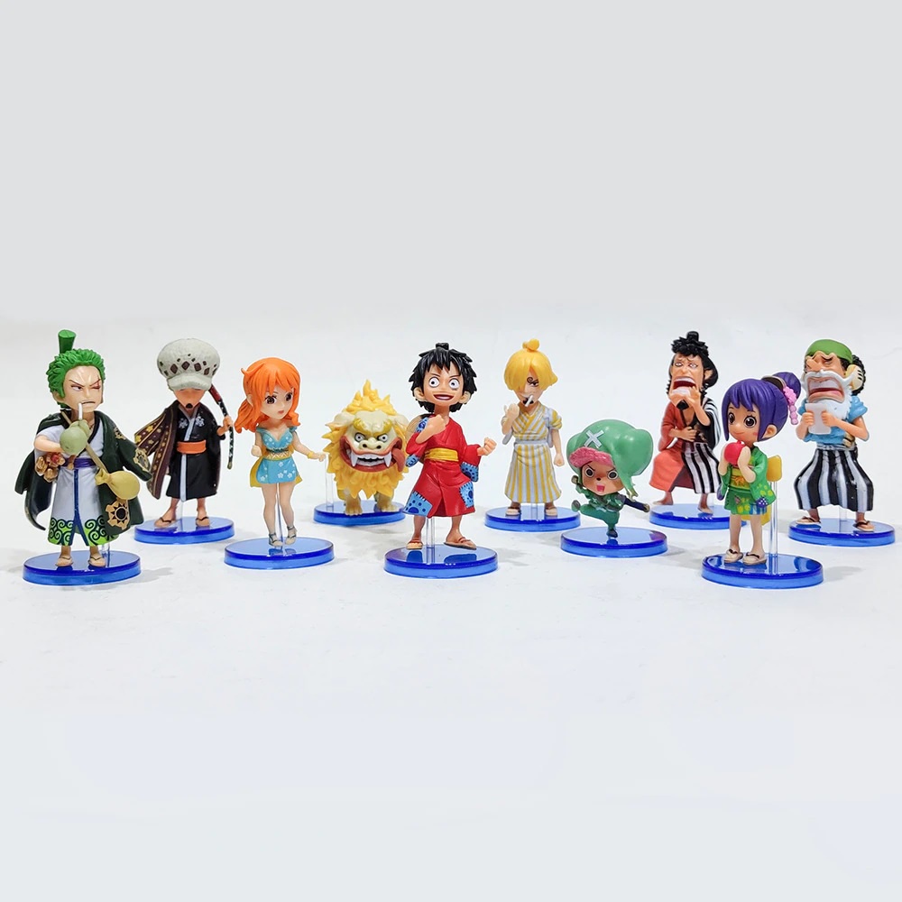 Bonecos Colecionáveis Anime One Piece arco Wano samurai Luffy, Sanji ...