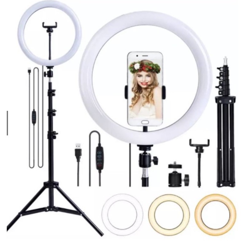 RING LIGHT 10 POLEGADAS + TRIPE DE 210 CM | Shopee Brasil
