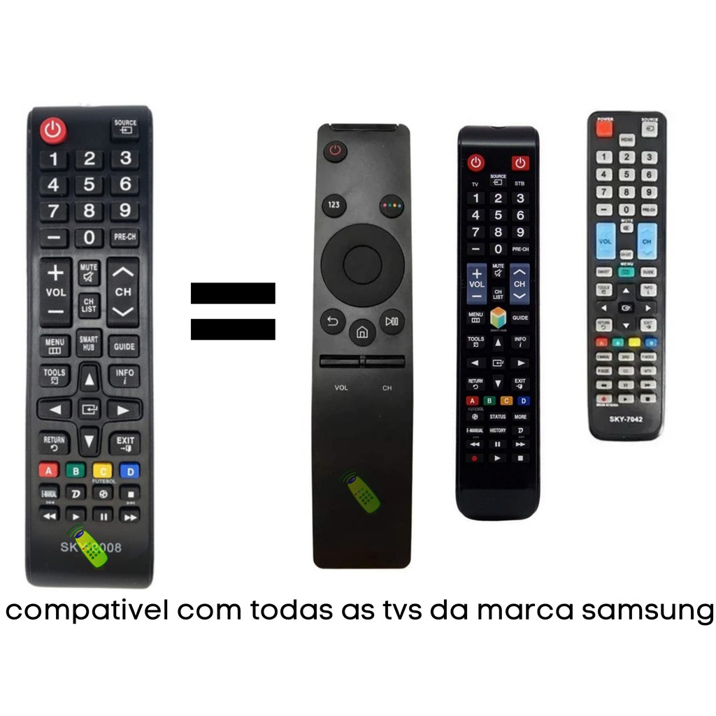 controle tv samsung universal para todas as tvs da marca samsung ...