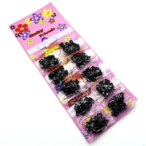 Mini Piranha Infantil Preta Cartela C/ 100 Unidades | Shopee Brasil