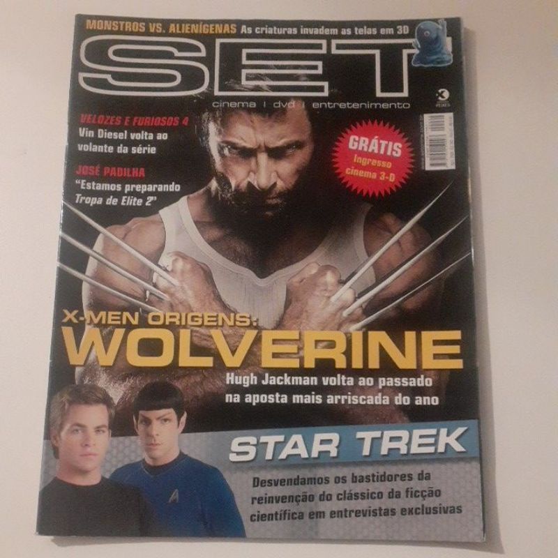 Revista Set (cinema) Ed. 262 abr. 2009 - Capa X- Men Origens: Wolverine | Shopee Brasil