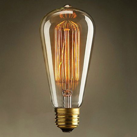 Lampada Filamento de Carbono Retrô ST64 | Shopee Brasil
