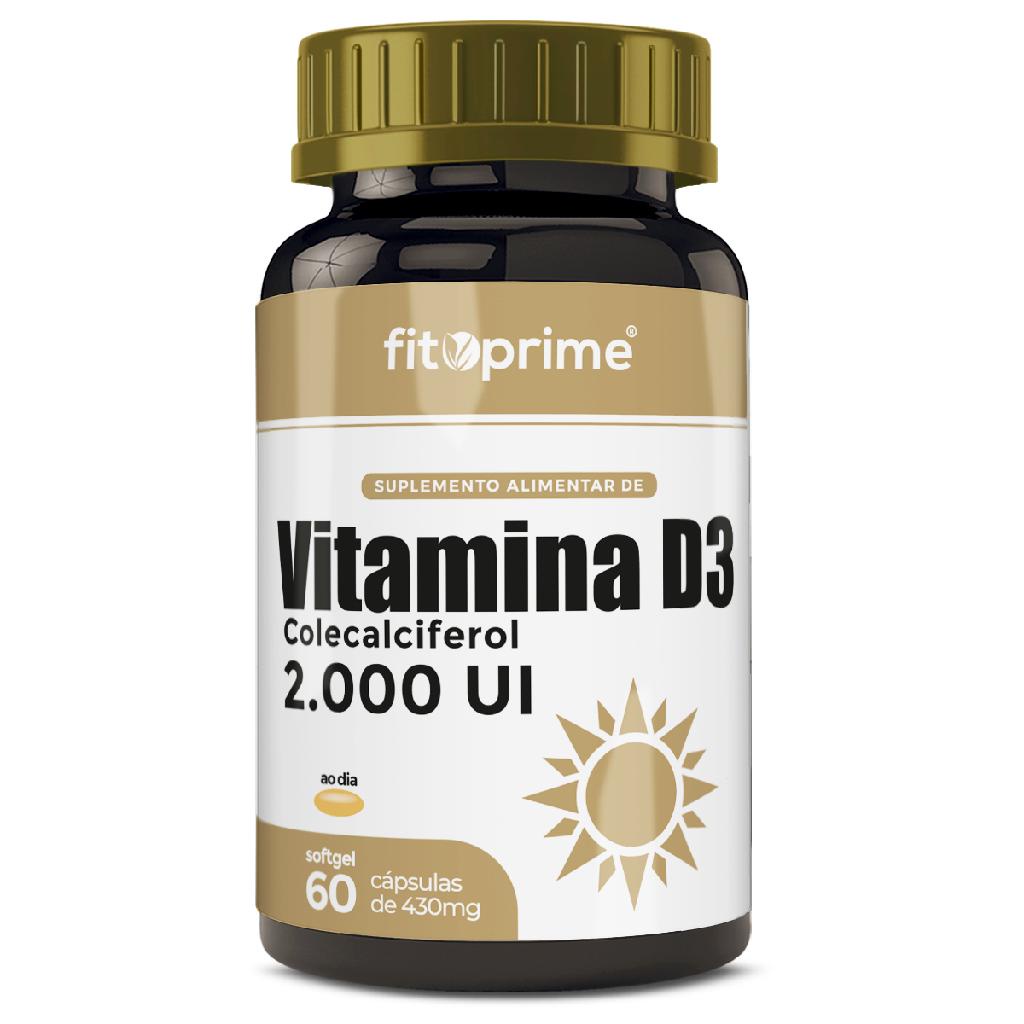 Vitamina D3 2000 UI Colecalciferol 60 Cápsulas Fitoprime | Shopee Brasil