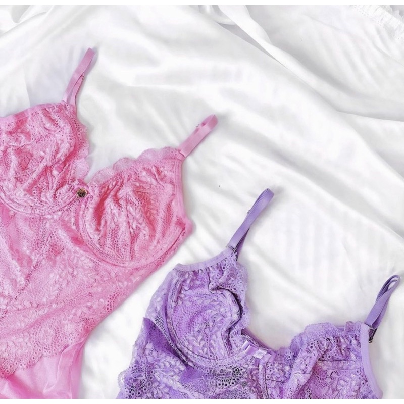 Body renda luna Sem Bojo Aro Sustentação | Shopee Brasil