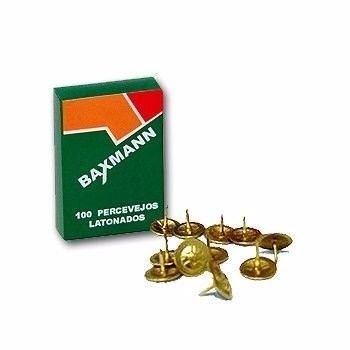 Percevejo Latonado com 100 Unidades Tachinha - Baxmann | Shopee Brasil