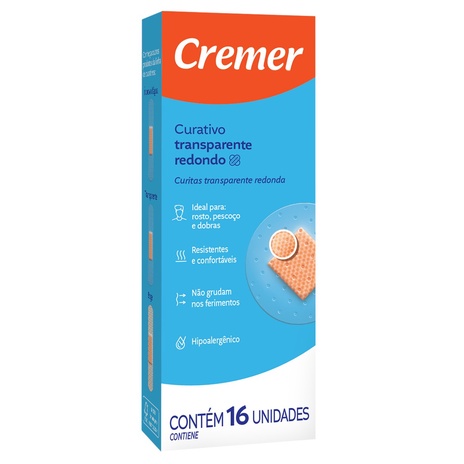 Curativo Redondo Transparente Cremer C/16 Unidades Excelente para ...